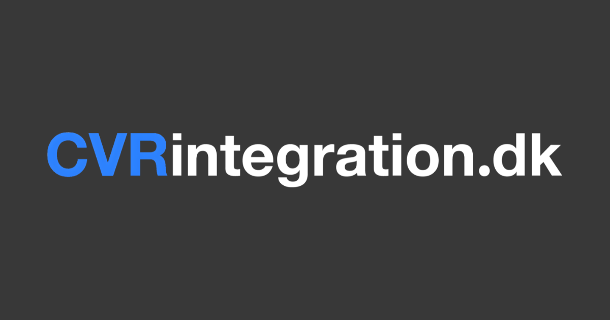 CVRintegration – Nem integration til CVR-registret
